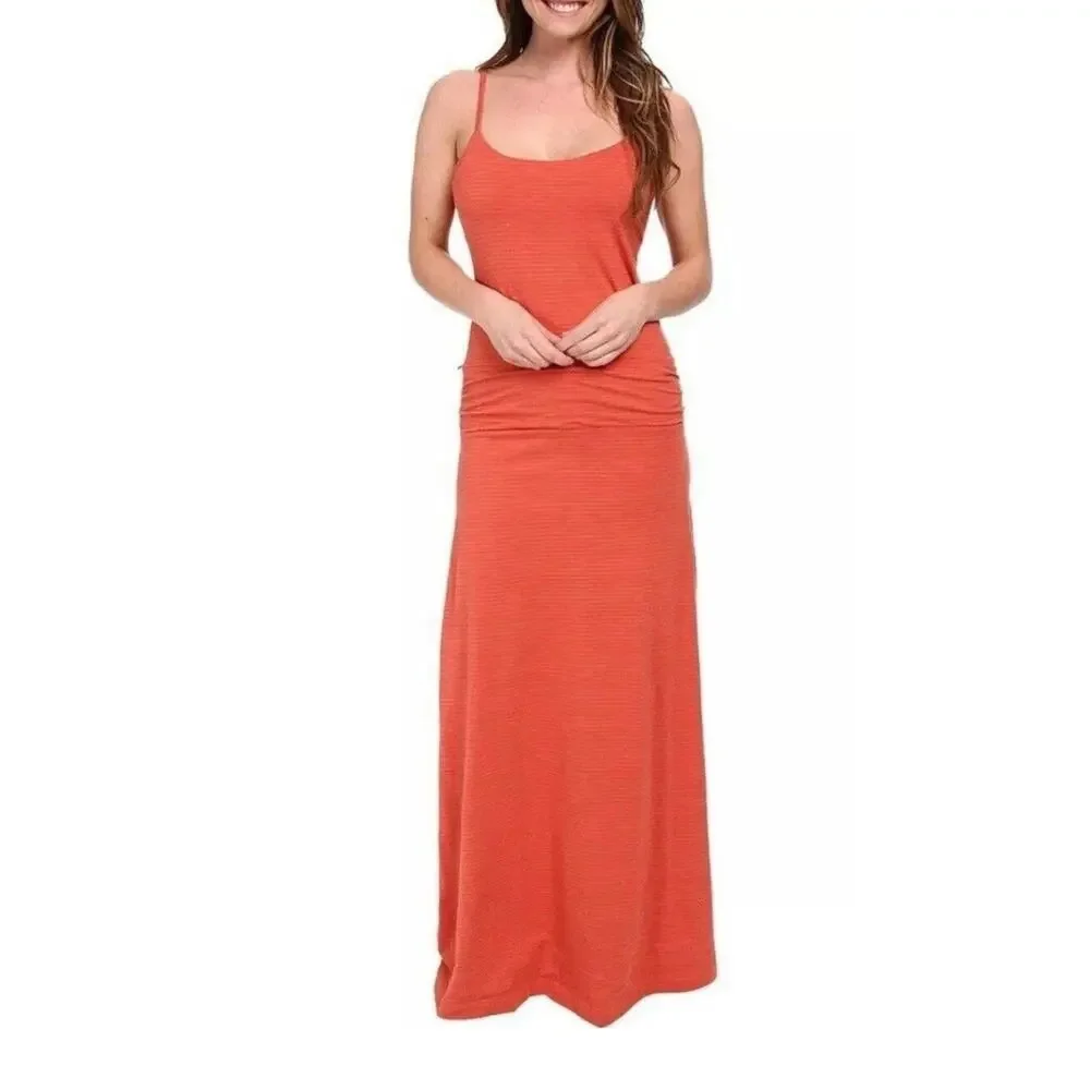 Toad&Co | Dresses | Toad Co Long Island Maxi Dress Sm Coral Stretch ...